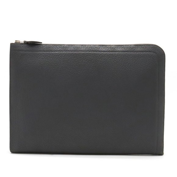 Hermes | Bags | Hermes Zip Computer Second Bag Clutch Lshaped Leather ...